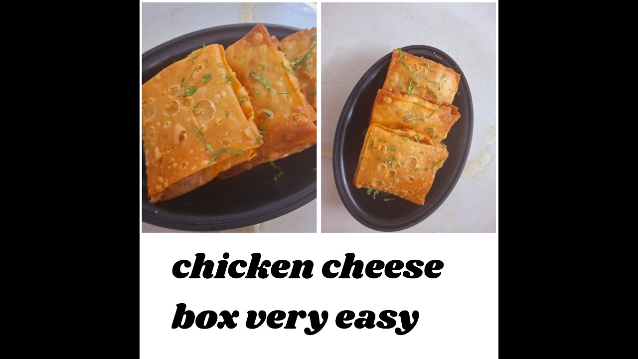 Chicken cheese box very easy /ಚಿಕನ್ ಚೀಸ್ ಬಾಕ್ಸ್ 30 ನಮಿಷದಲ್ಲಿ ಮಾಡಿ - YouTube