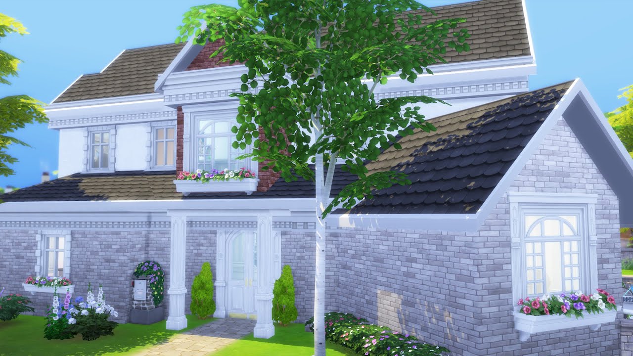 Sorority House (Simsie Shell Build Challenge) // The Sims 4: Speed ...