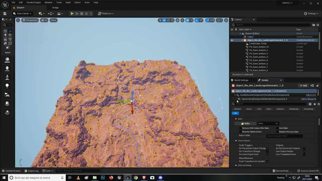 100% procedural environment generator with river: Houdini for UnrealEngine5 - YouTube