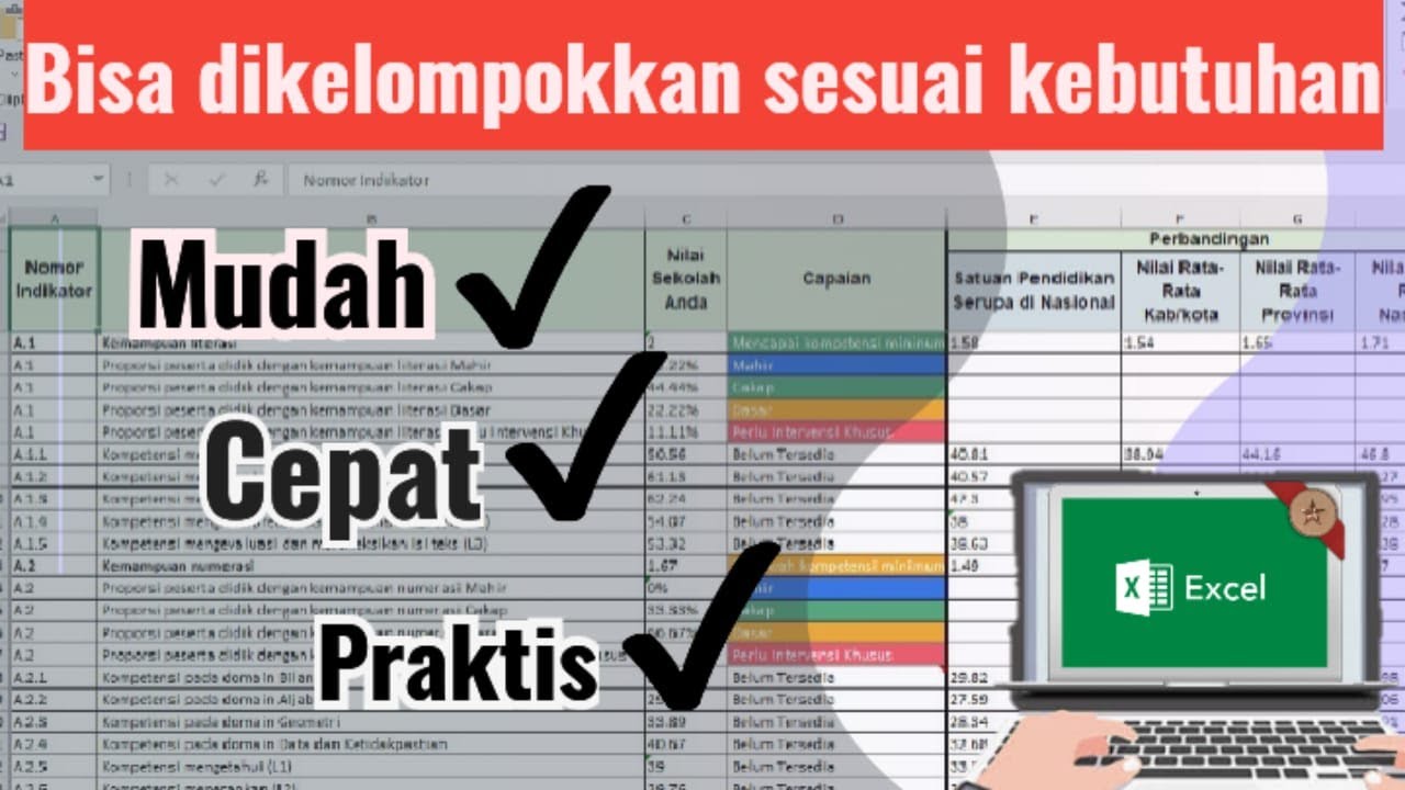 Cara sortir atau filter data di ms exel - YouTube