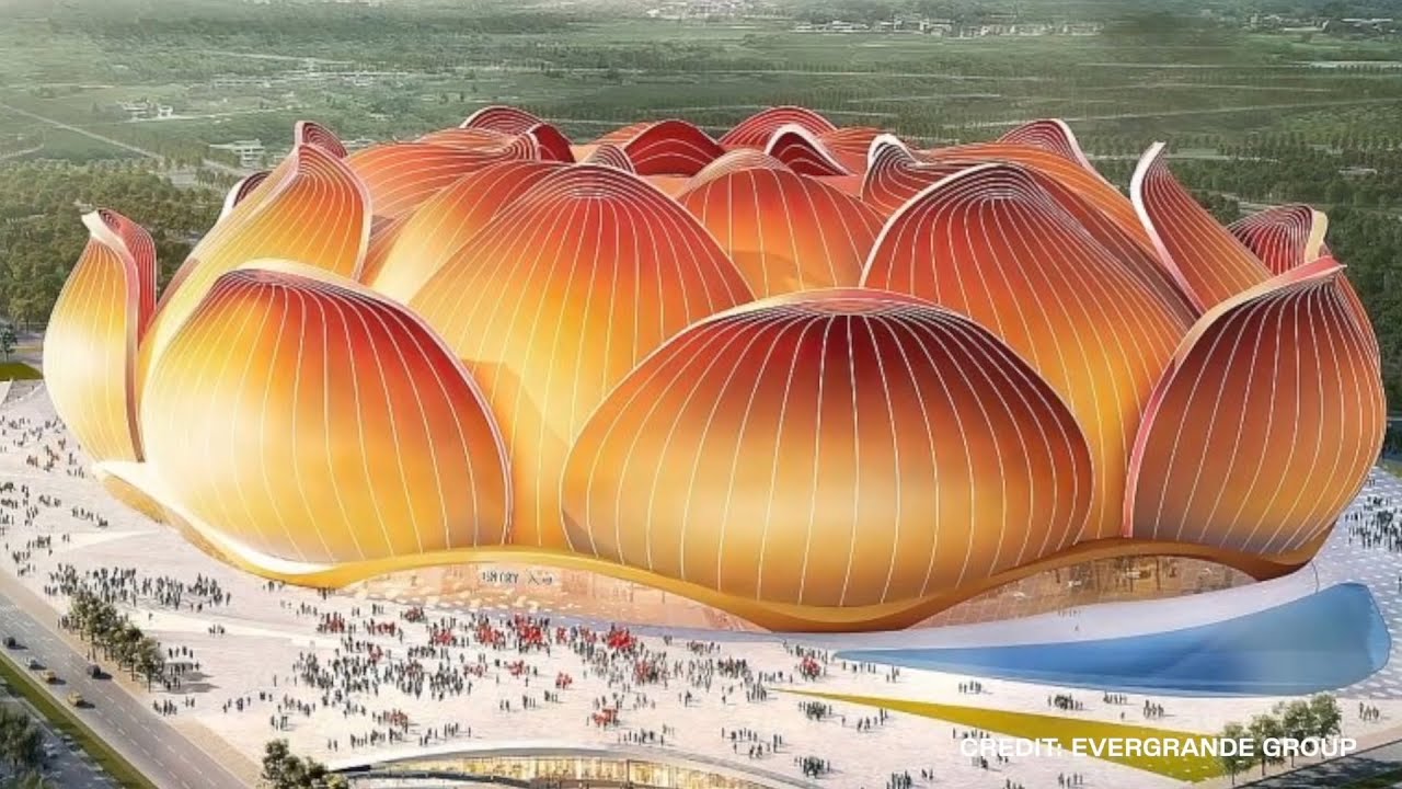 MASTERPIECE! Lotus Flower Stadium is ready in 2022 #Shorts #engineering ...