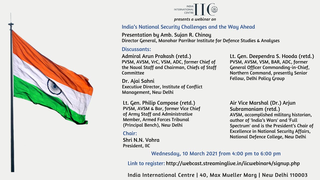 India’s National Security Challenges and the Way Ahead - YouTube