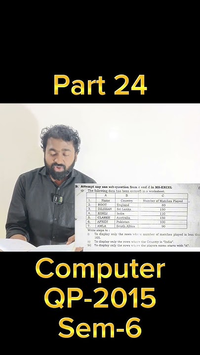 TyBcom Computer sem 6 2015 QP part 24 #tybcom #computer #visualbasic #informationtechnology # ...