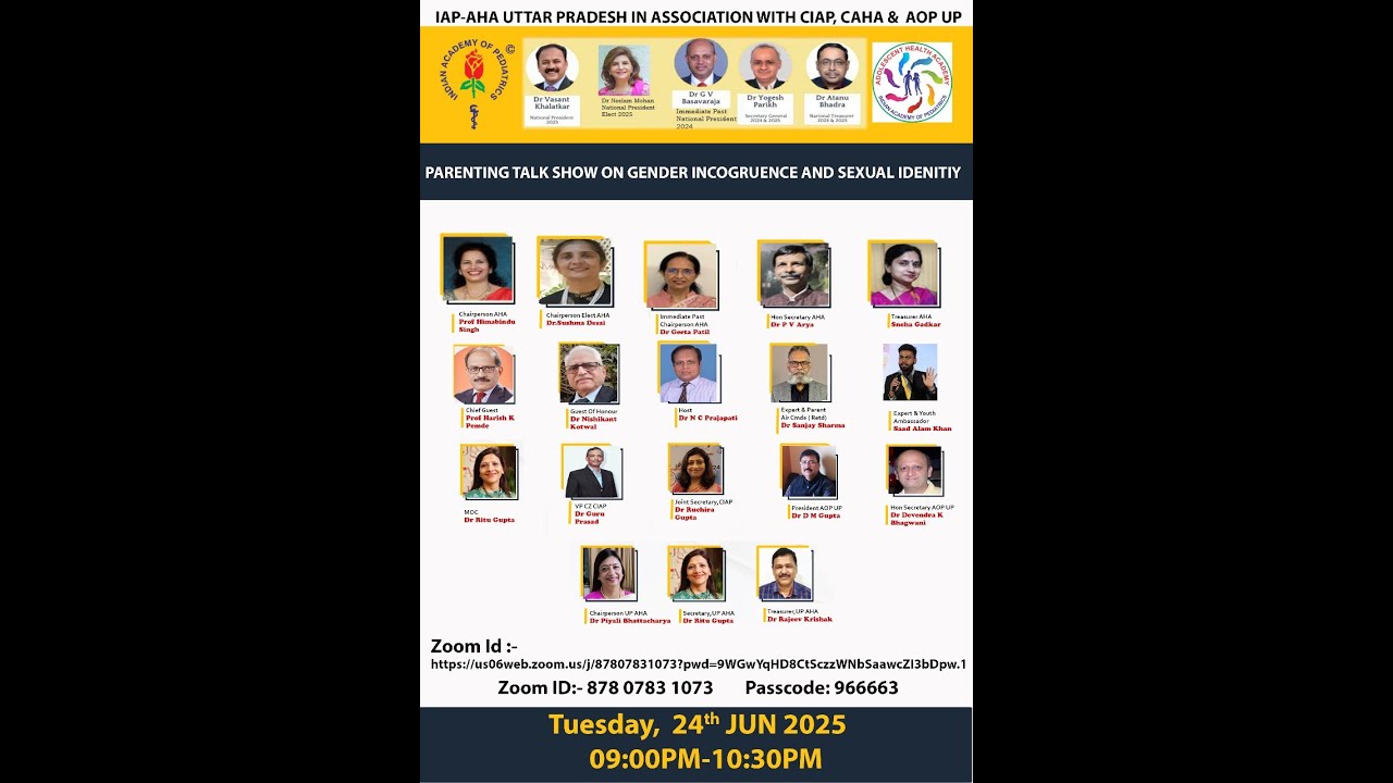 IAP-AHA Parenting Talk Show on Gender incongruence and sexual identity ...