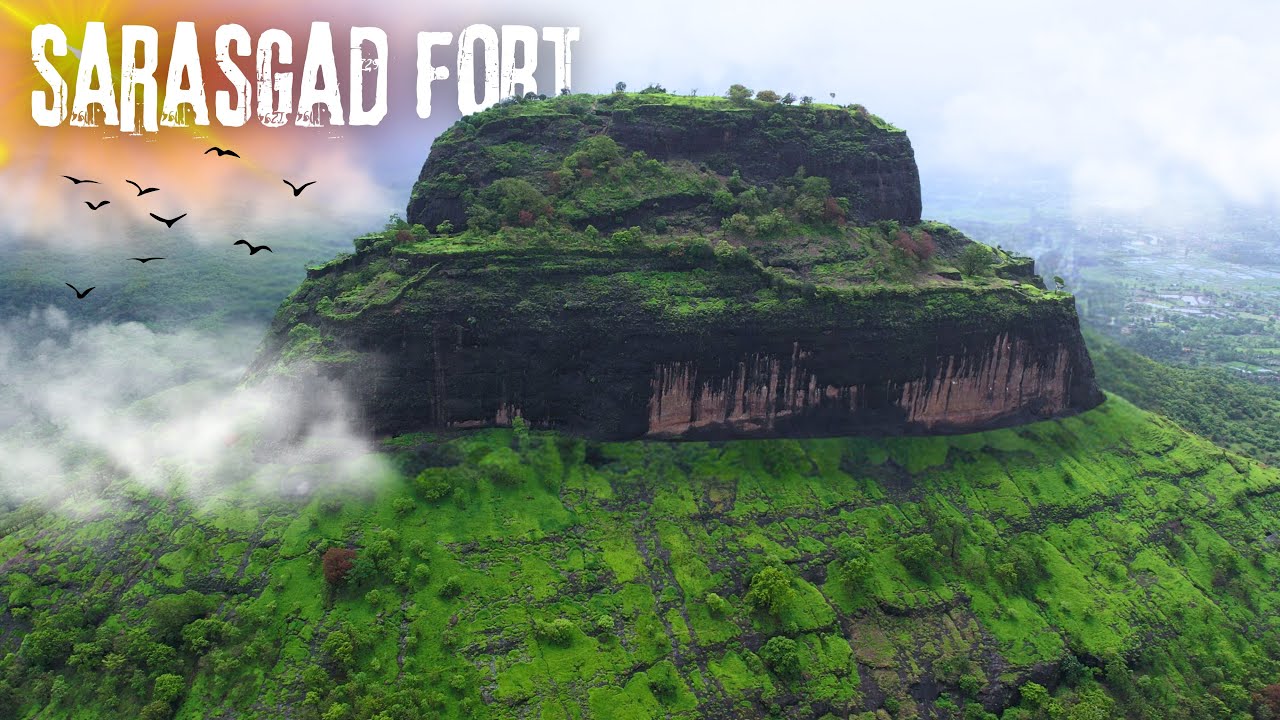 sarasgad fort amazing drone view | भोर संस्थानातील एक बुलंद गडकोट - YouTube