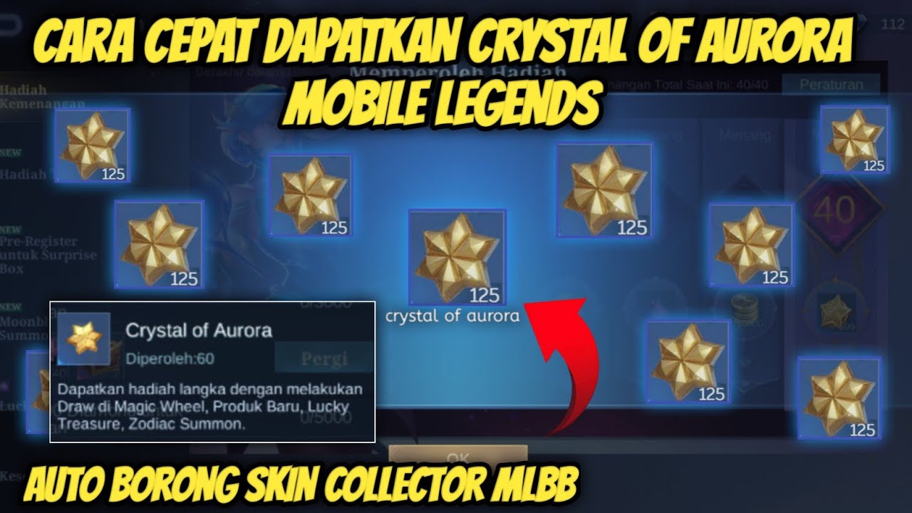 Cara Cepat Mendapatkan Crystal Of Aurora Mobile Legends Terbaru 2023 ...
