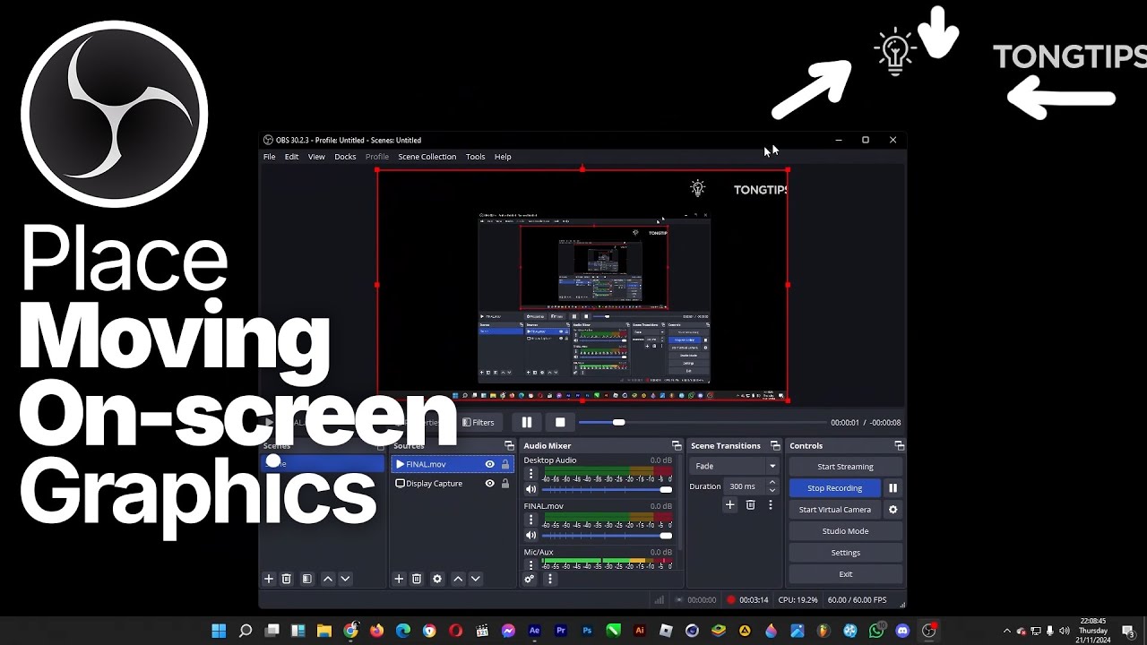 Place MOVING On-screen Overlay (Logo) in OBS Studio - 🔴 Record & Stream ...