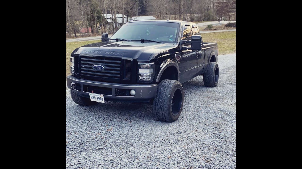6.4 Powerstroke 10" Octagon Bed Stack! - YouTube