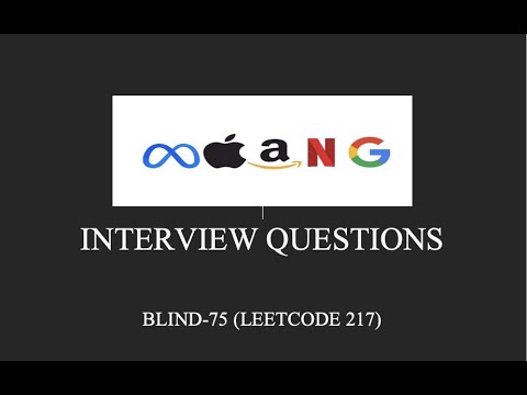 Leetcode 217. Contains Duplicate - YouTube