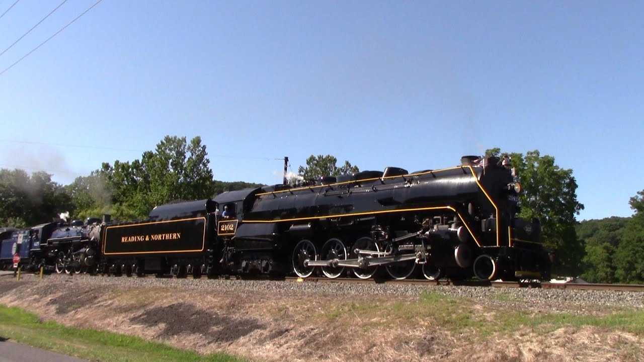 [4K] Take a Ride on the Reading Rambles with Double Headed Steam T1 4-8 ...