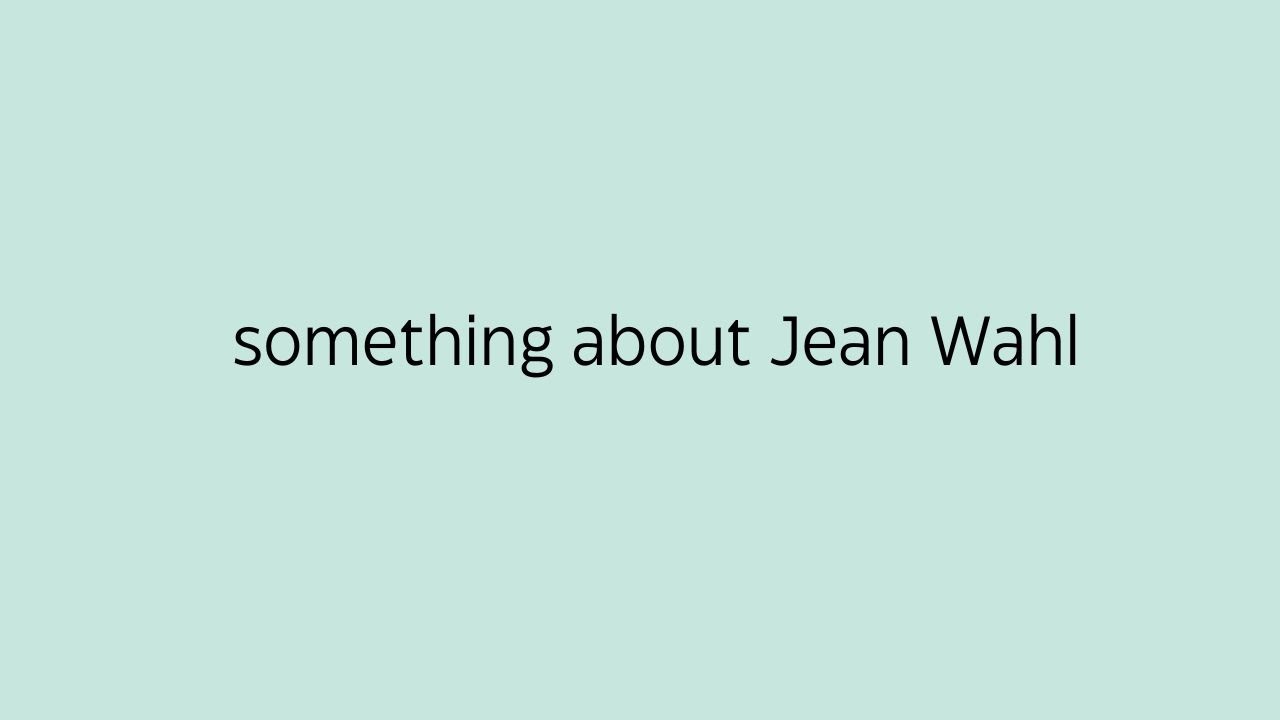 A Short History of Existentialism by Jean Wahl (out of print books ...