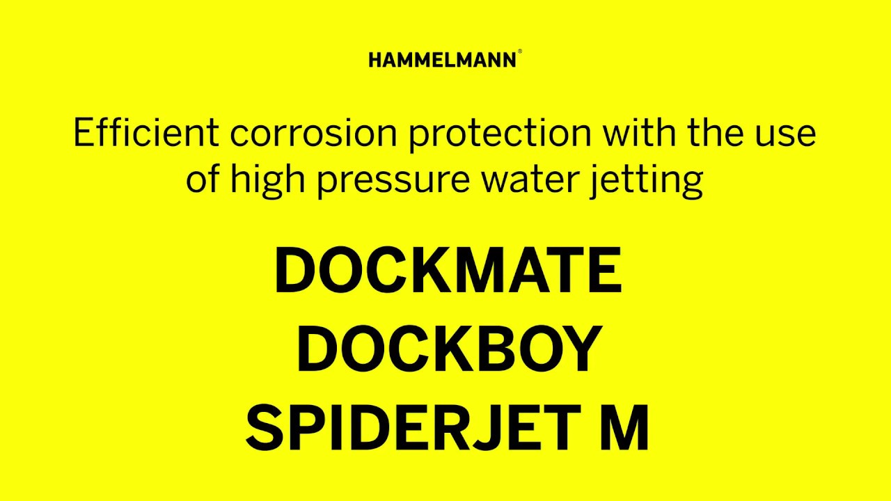 Hydroblasting - Dockmate, Dockboy, Spiderjet M. HD - YouTube