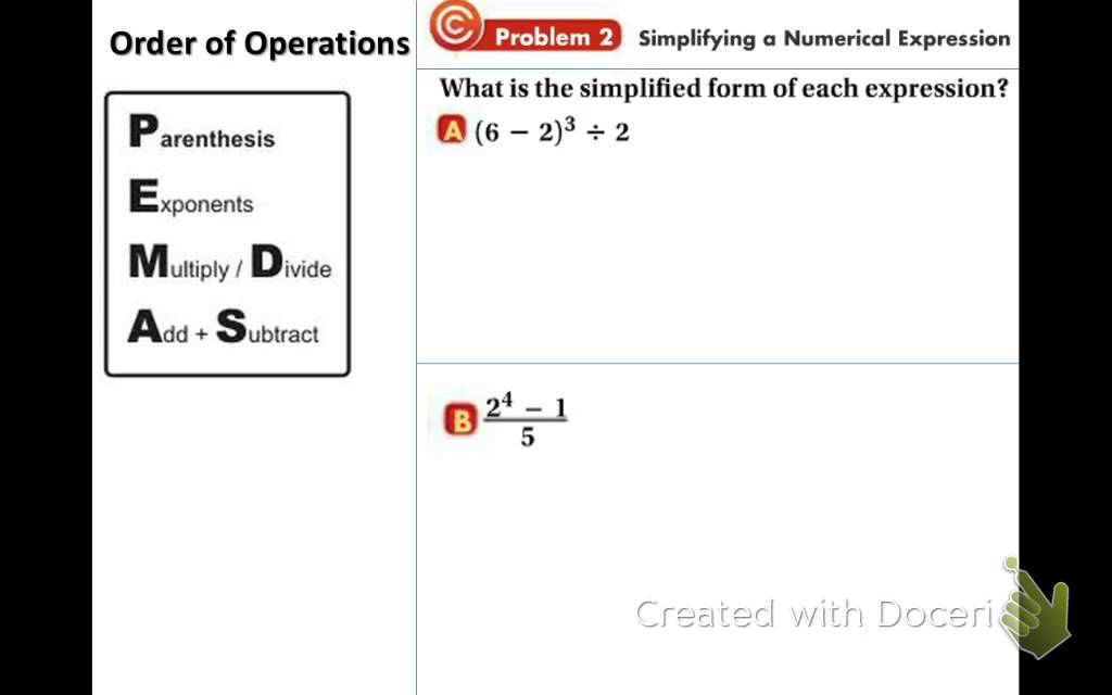 Algebra 1: 1.2: Order of Operations and Evaluating - YouTube