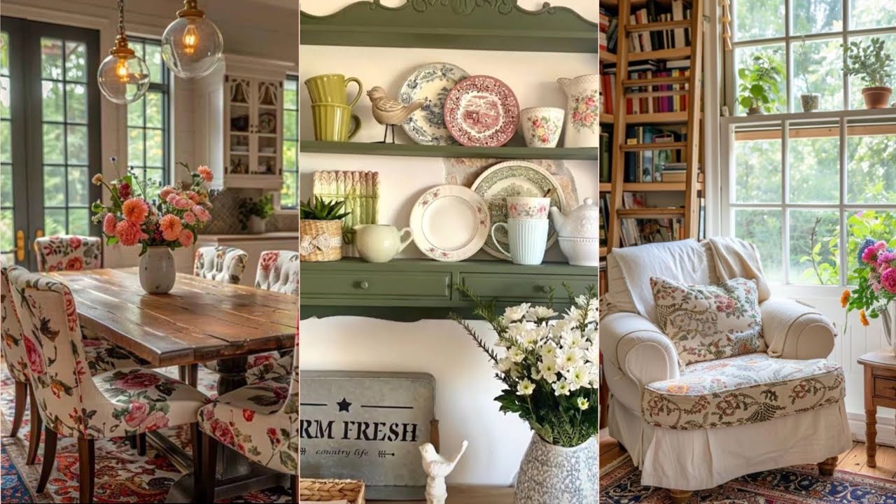English country cottage decor and shabby chic decorating ideas for ...