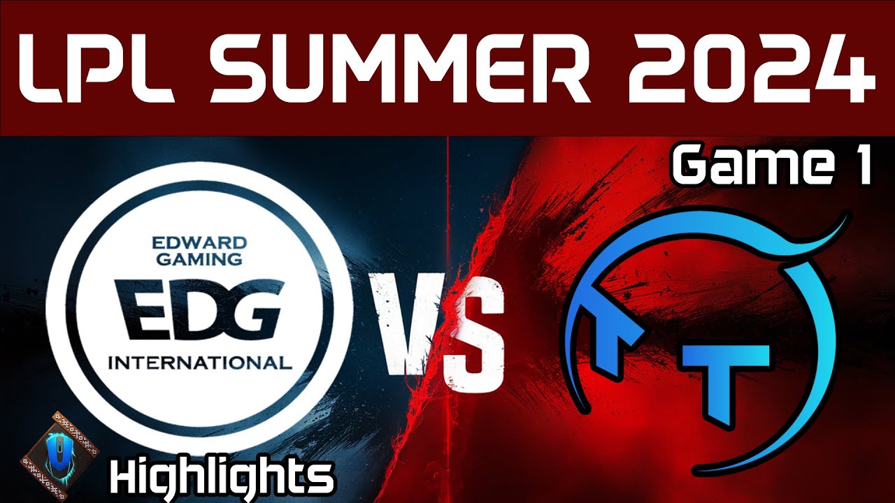 EDG vs TT Highlights Game 1 LPL Summer 2024 EDward Gaming vs TT Gaming by Onivia - YouTube