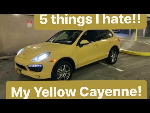 My Paint to Sample Sand Yellow Porsche Cayenne: 5 things I HATE! - YouTube
