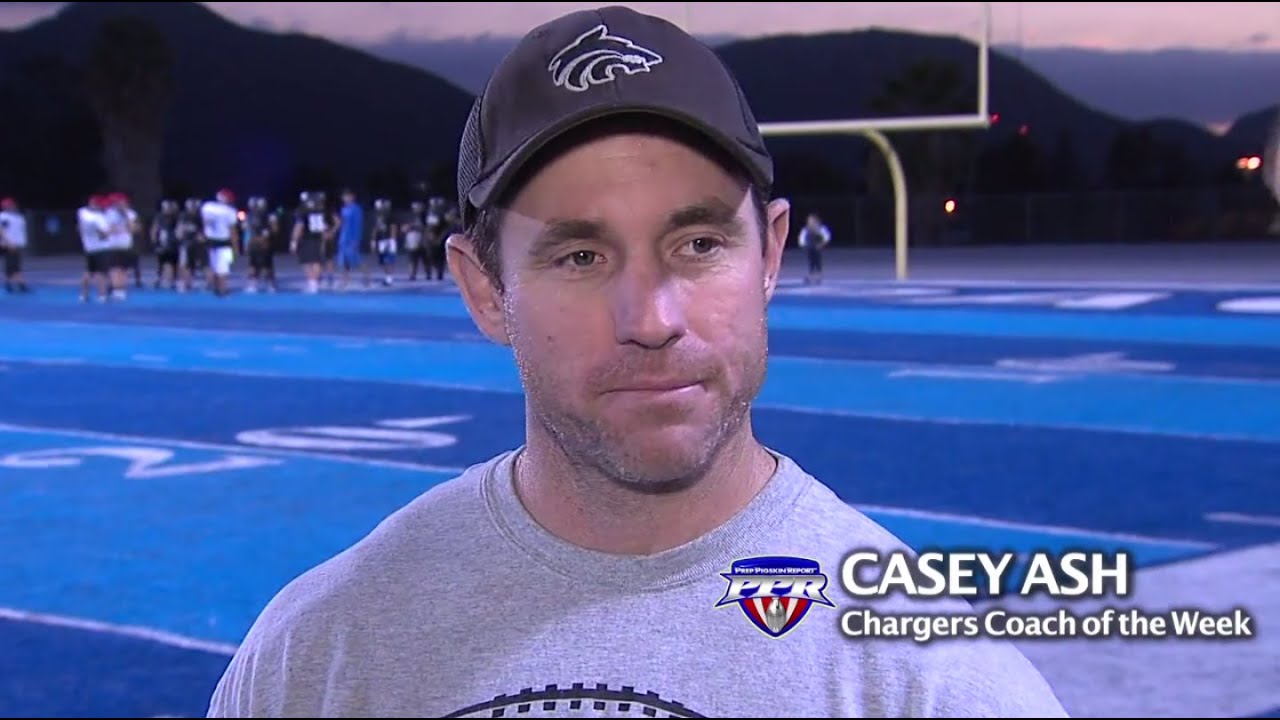 Week 12 Coach of the Week: Casey Ash, West Hills H.S. - YouTube