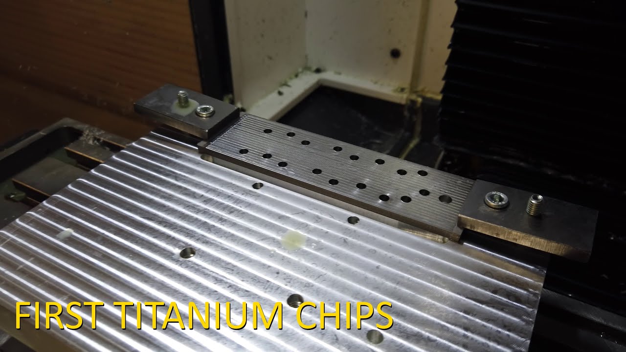 First chips in titanium - YouTube