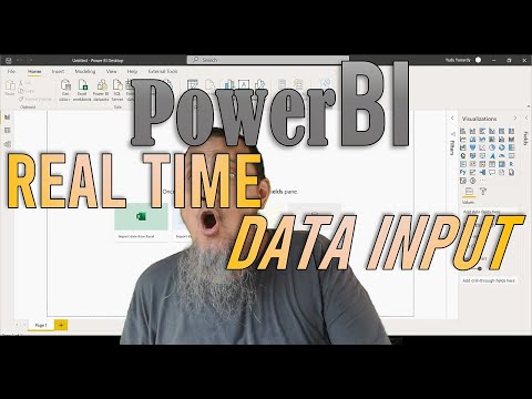 Power BI real time data input - YouTube