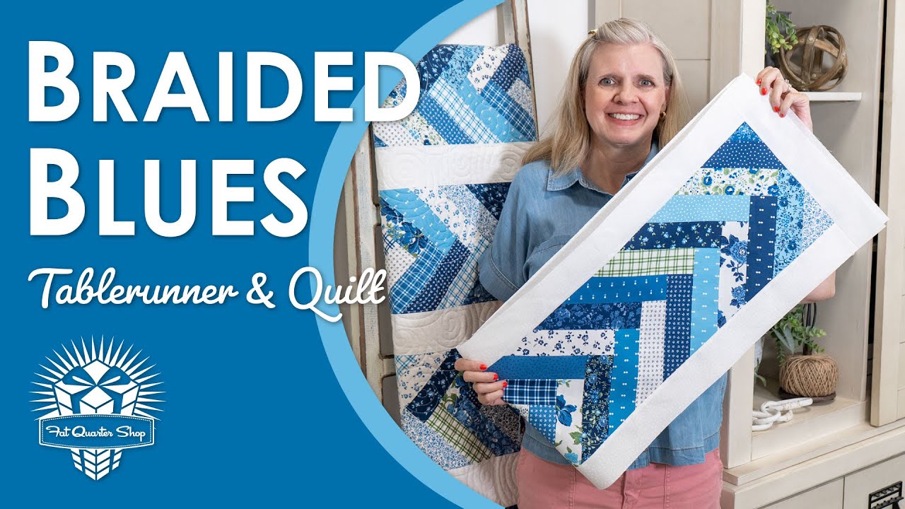 Easy Jelly Roll Quilt Tutorial | Braided Blues Quilt with Jelly Braid ...