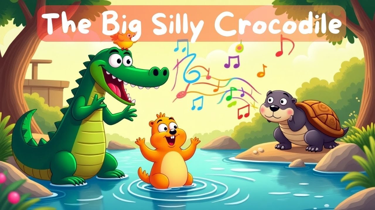 🐊 The Big Silly Crocodile | Magical Musical Story | Read Along With Us ...