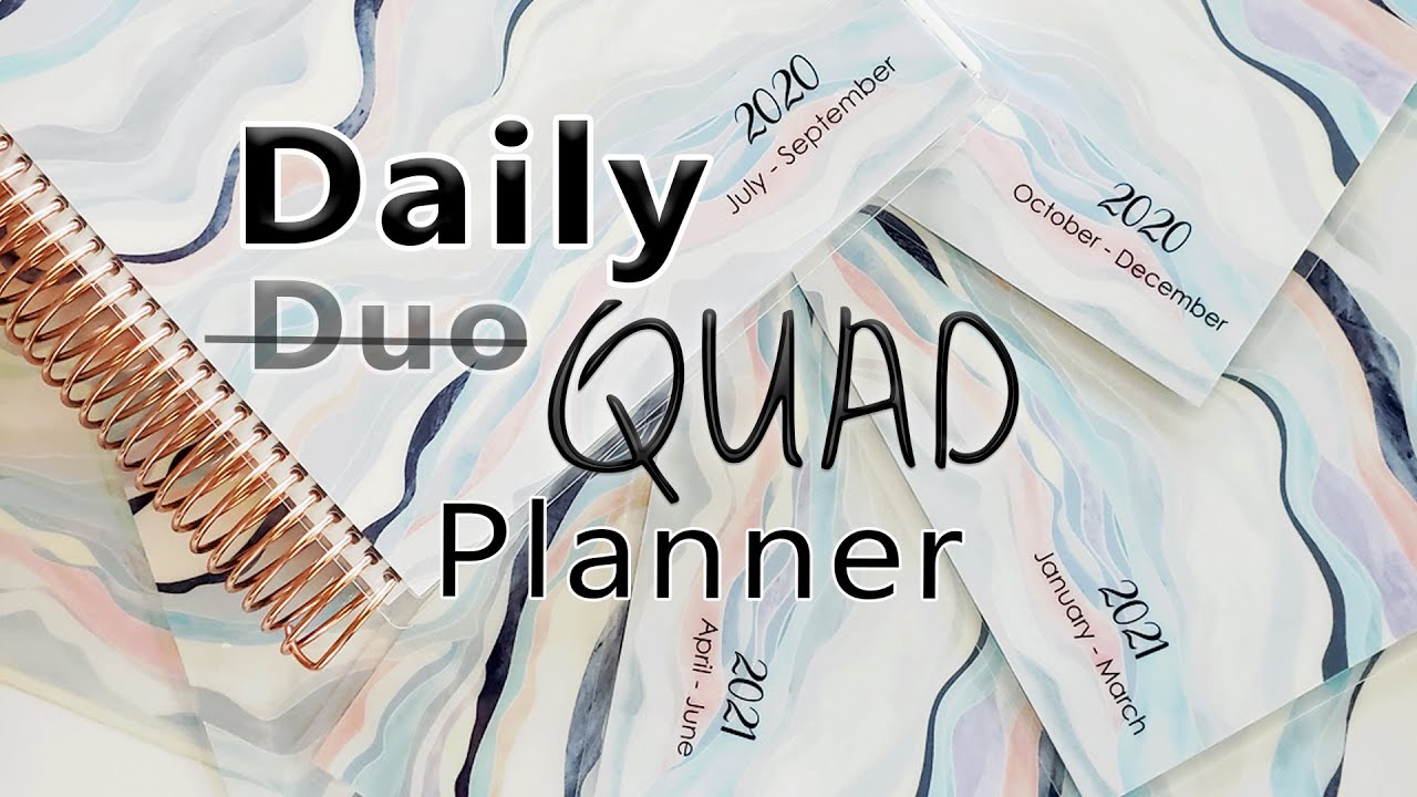 Weekly Daily Quad Planner | Combine weeks, months & notes w/ the # ...