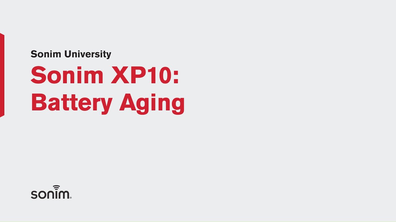 Sonim XP10 - Battery Aging - YouTube
