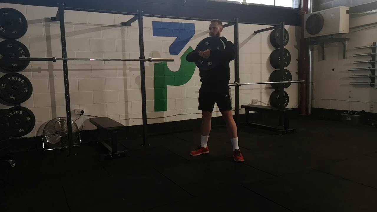 Plate Front Squat - YouTube