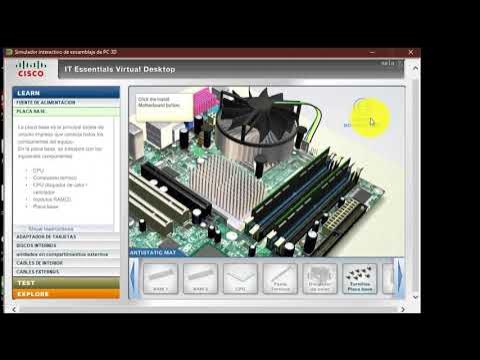 Simulador de esamblaje de pc de cisco - YouTube