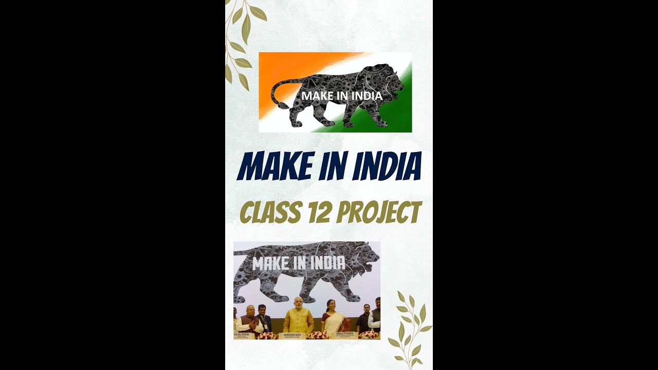 Economics project on Make in India project Class 12 CBSE #economics # ...