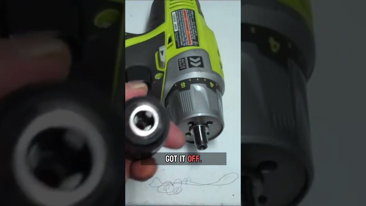 Removing the Chuck From A Ryobi Drill shortsfeed tools shorts