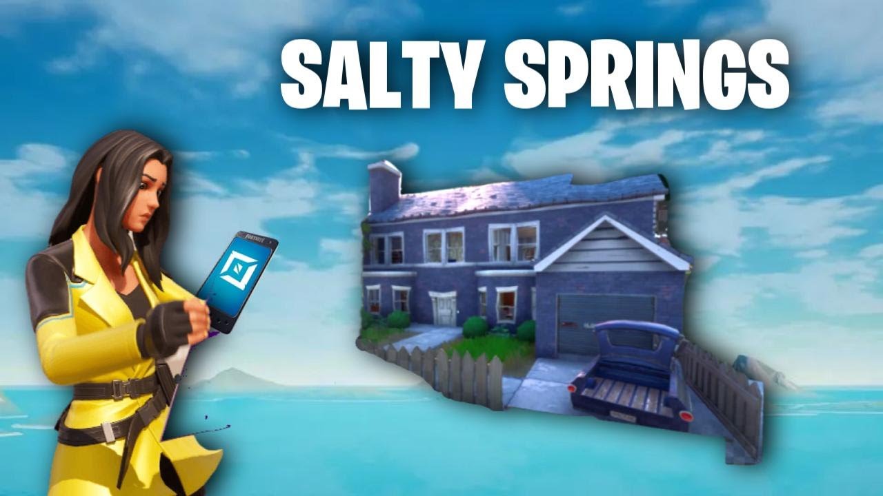 How To Build "Salty Springs" In Fortnite Creative (Full Tutorial) - YouTube