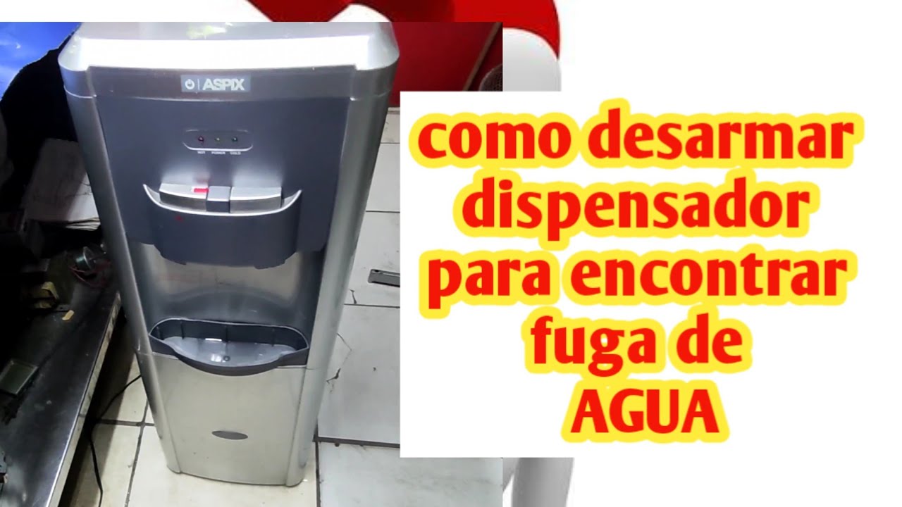 cómo desarmar dispensador para encontrar fuga de agua - YouTube