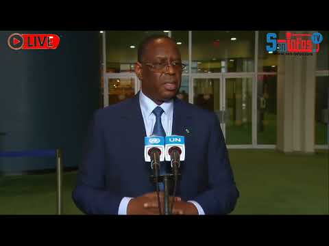 Le Président Macky Sall Face à la Presse, après son entretien avec les des Nations unies 