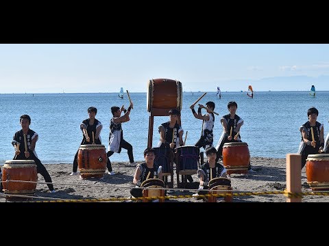 Japanese Taiko Drumming on the Beach