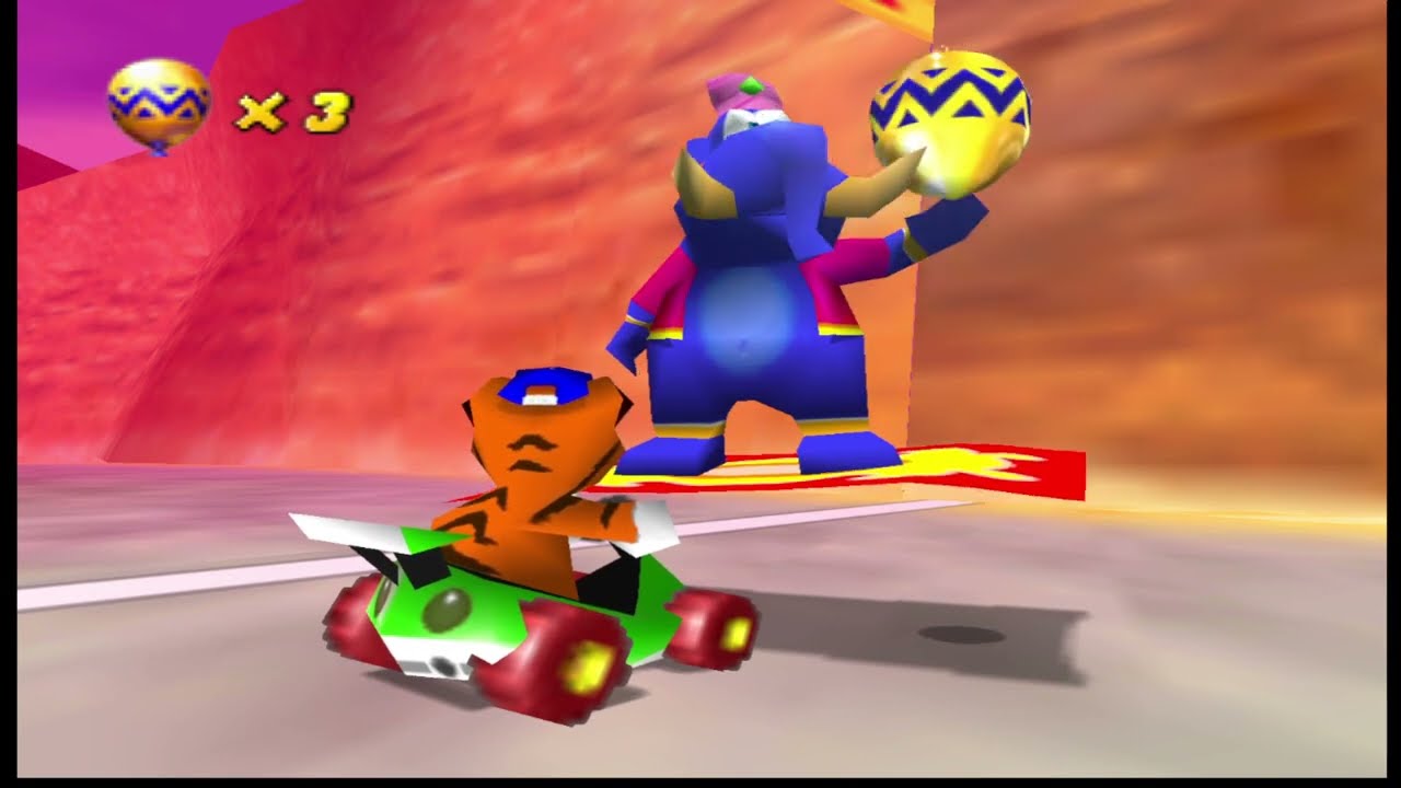 Diddy Kong racing 64-Dino Domain (Curso normal) - YouTube
