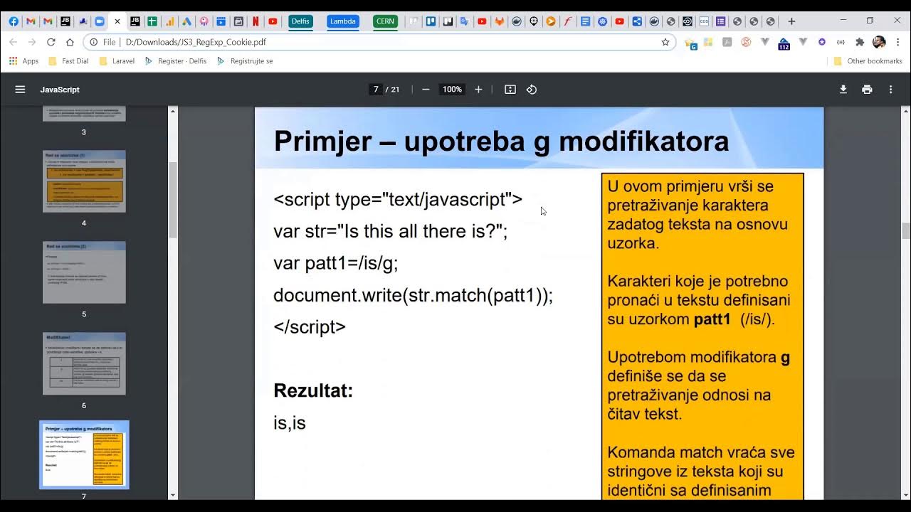 FIT - II godina - Web Tehnologije (Regularni izrazi - RegEx) - YouTube