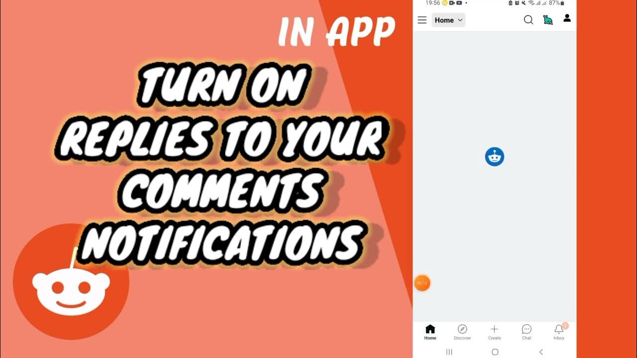 How To Turn On Replies to Your Comments Notifications On Reddit - YouTube
