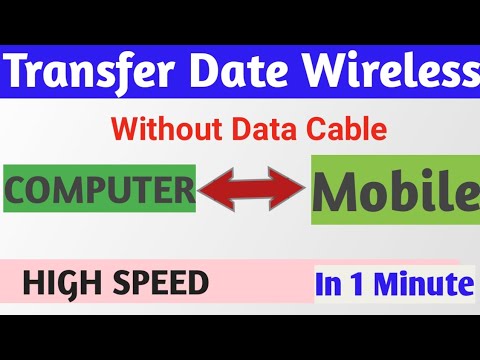 Wireless data transfer from PC to mobile | Share data without data ...