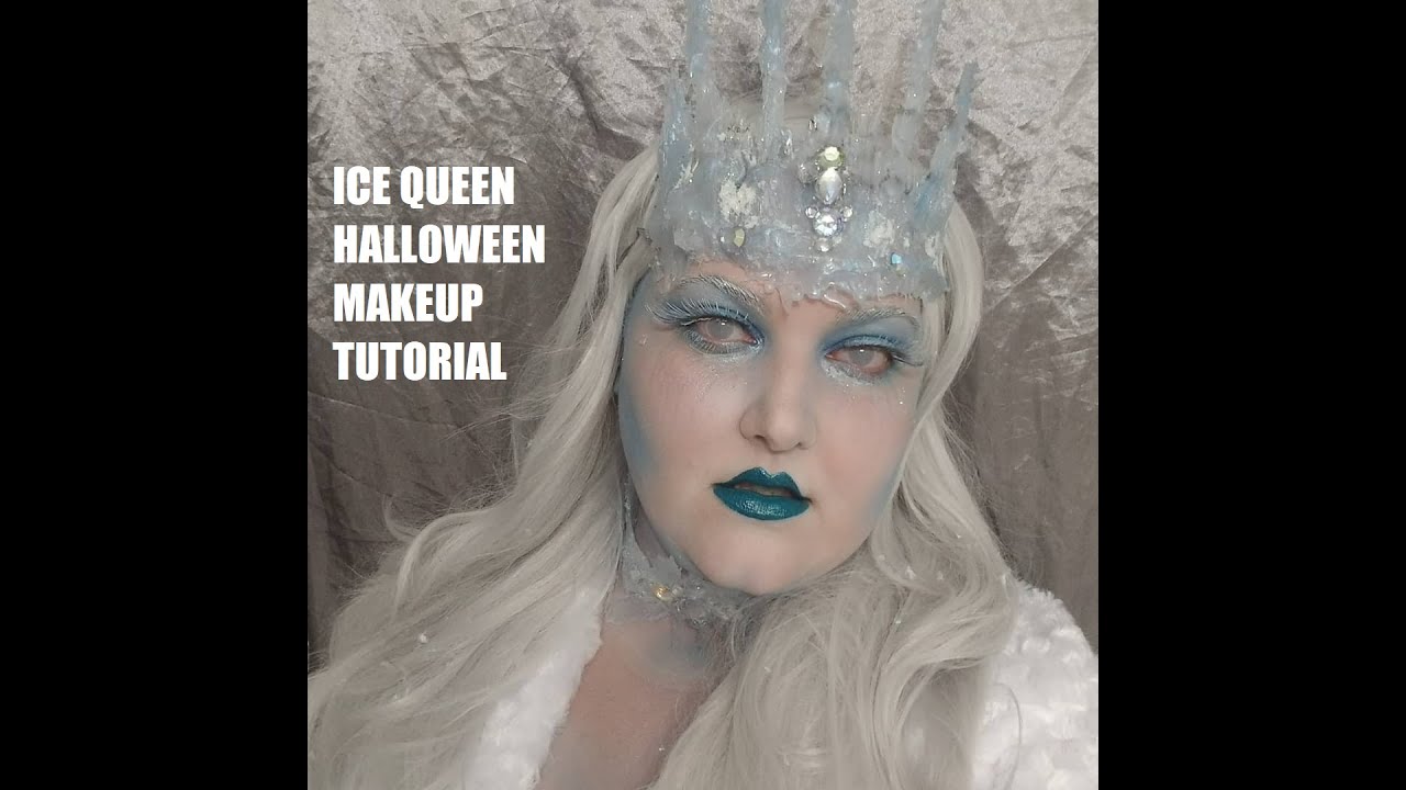 Ice Queen Inspired Halloween / Makeup Tutorial and How to - YouTube