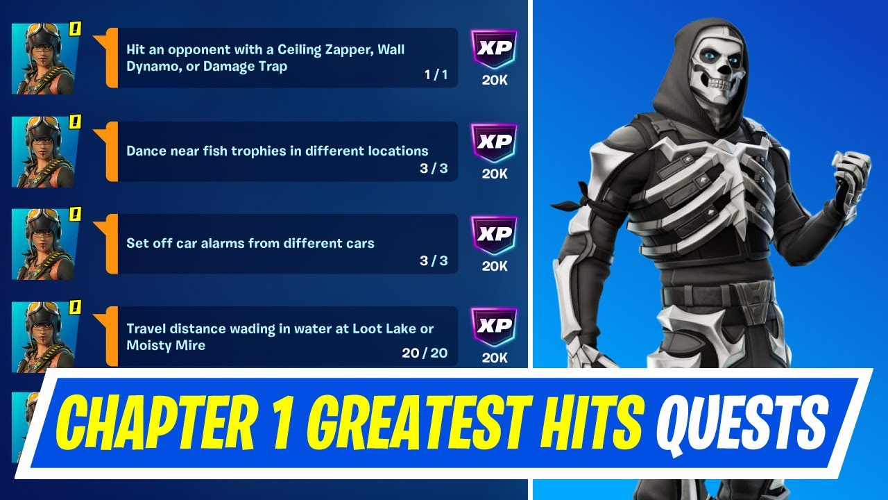 Fortnite Complete Chapter 1 Greatest Hits Quests - How to Complete ...