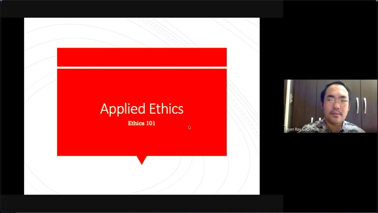Ethics 101 Lecture 3: Applied Ethics - YouTube