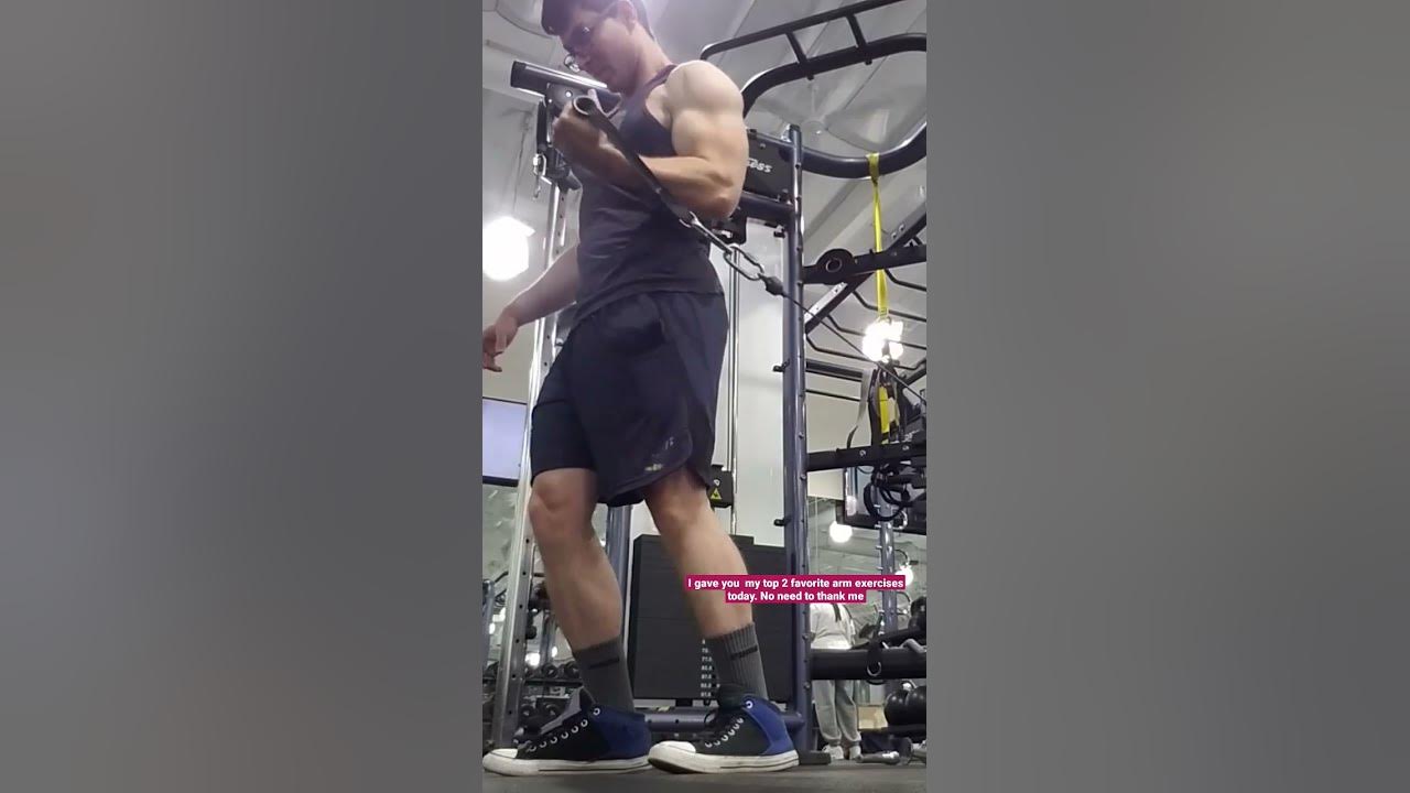 Favorite Biceps Exercise Bayesian Curls Youtube