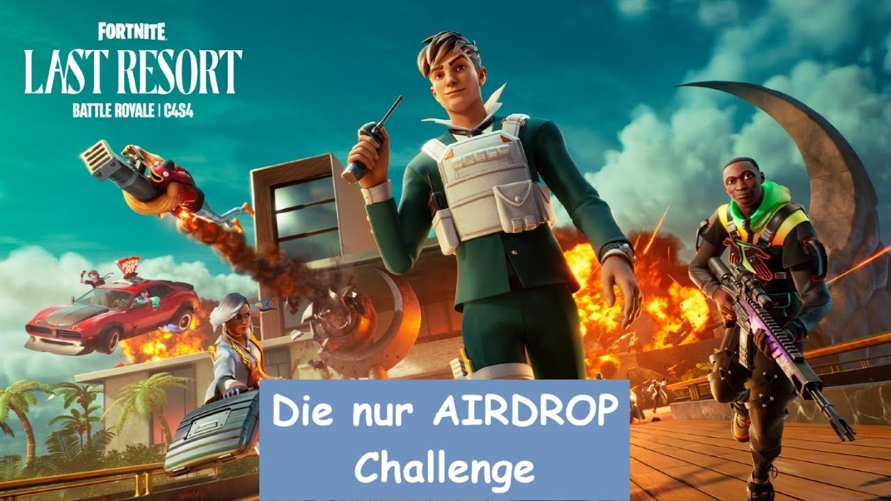Die nur AIRDROP Challenge / Fortnite - YouTube