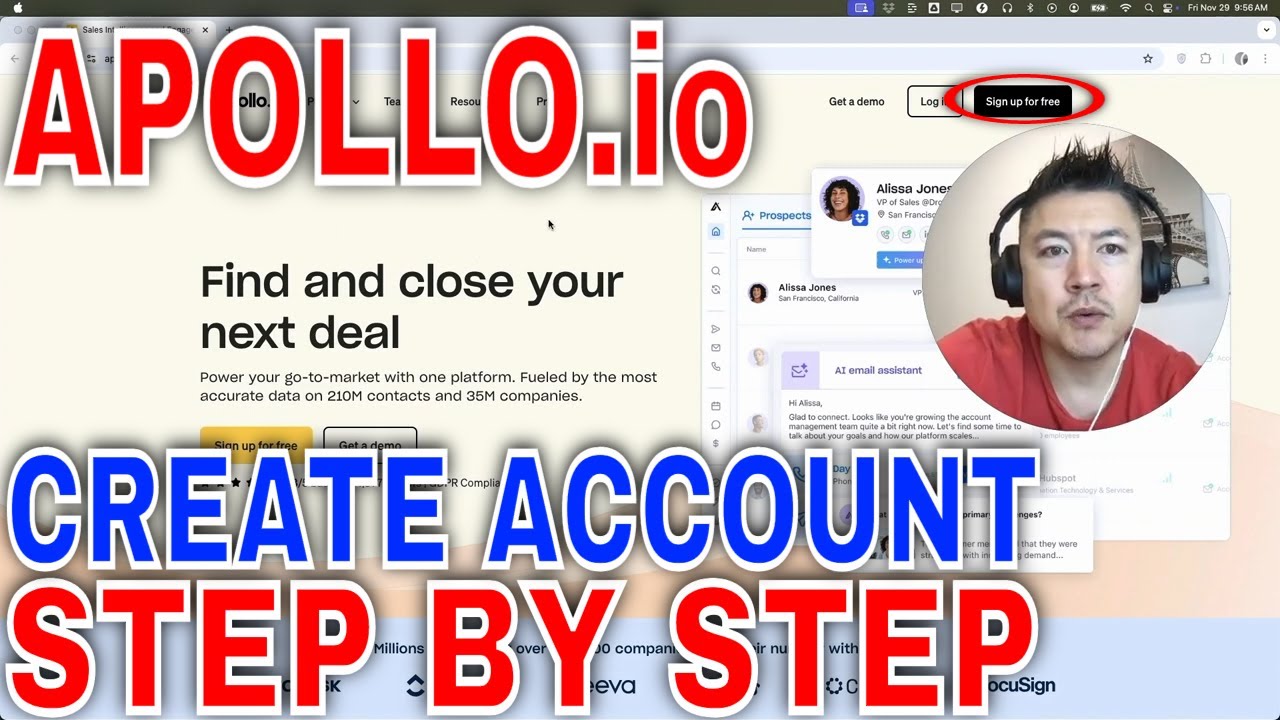 How To Sign Up Create Apollo io Account 🔴 - YouTube