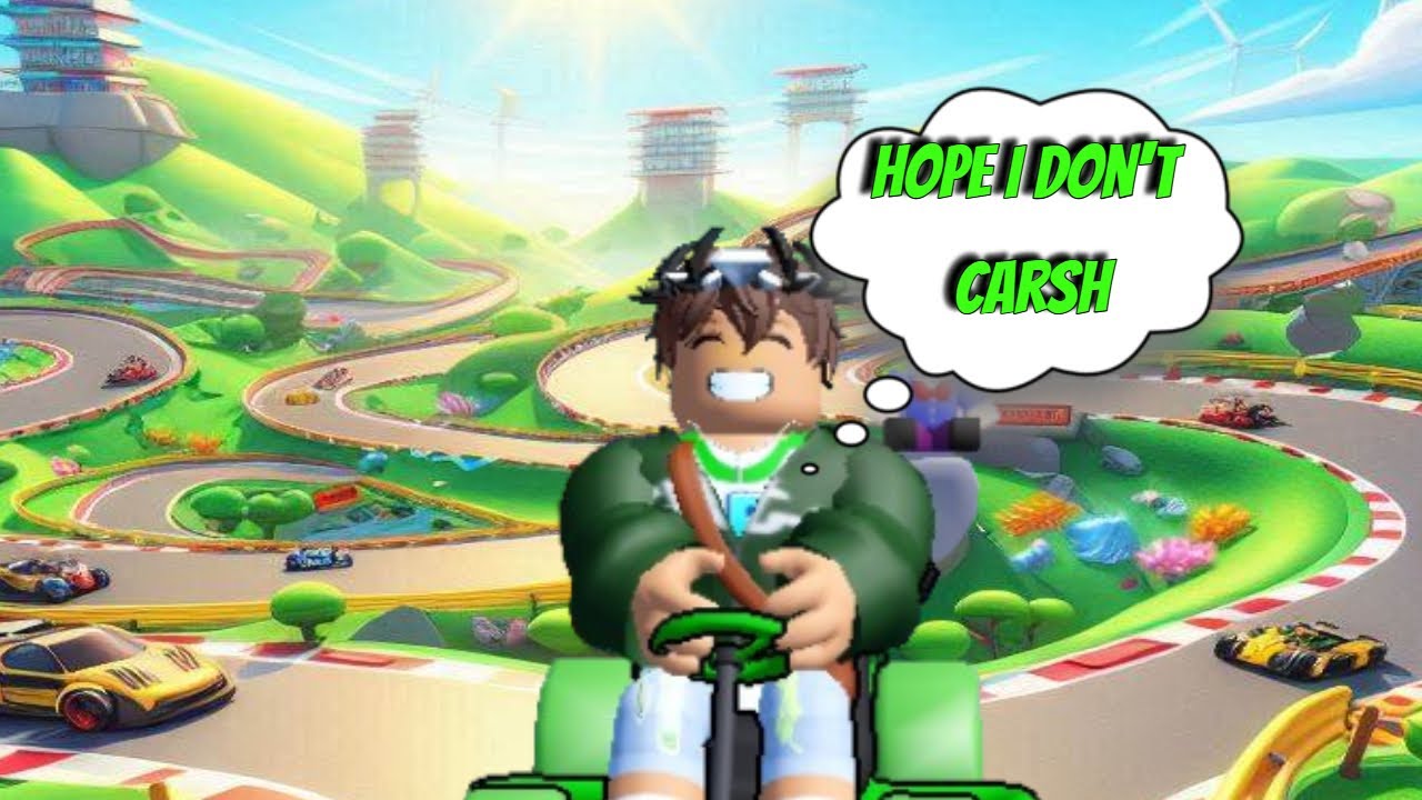 I GO GO-KART RACING ON ROBLOX - YouTube