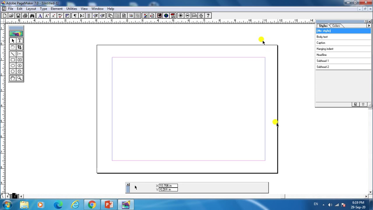 PAGEMAKER 7.0 DOCUMENT SETUP - YouTube