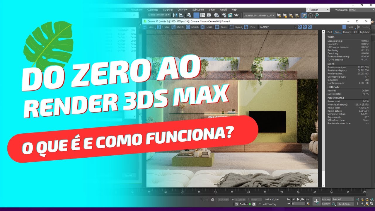 Do zero ao Render 3ds max. (corona) - YouTube