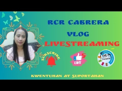 RCR Cabrera vlog is going live/Kung may oras kayo,daanan mo lang ako saglit ,sapat na💚 - YouTube