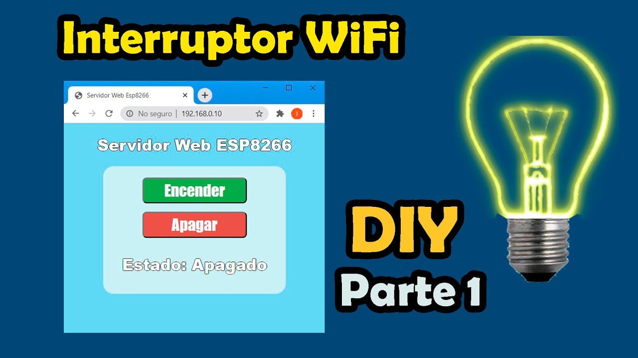 Interruptor Wifi 12 Esp8266 5 Diseñando Página Web Html Css Youtube